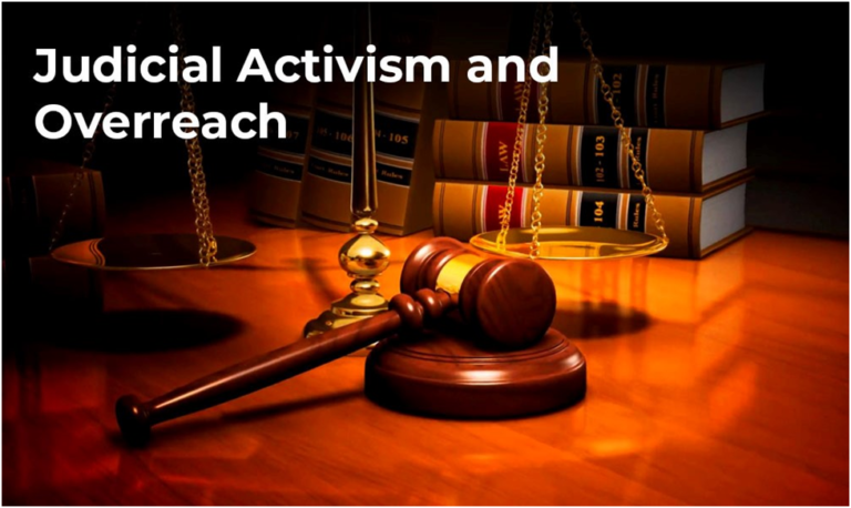 Difference between judicial activism and judicial overreach - FOTIS EDU